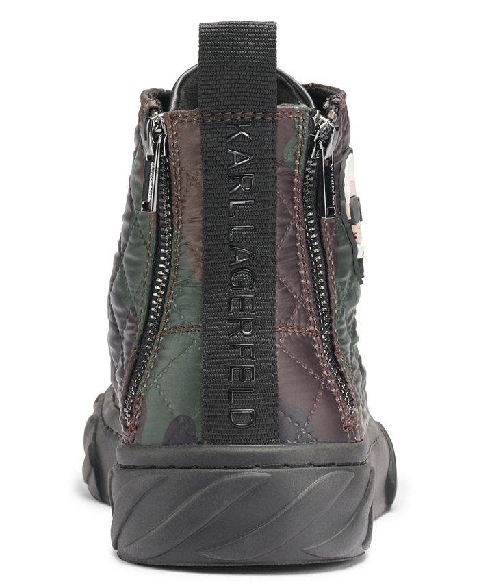 KARL LAGERFELD PARIS Karl Lagerfeld Men's Quilted Camo Double Back Zip ...