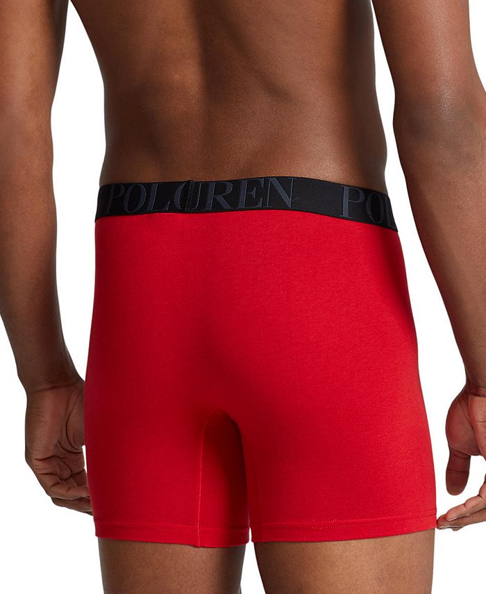 Polo Ralph Lauren Men's Big & Tall Stretch Classic Boxer Briefs, 3-Pack - Macy's