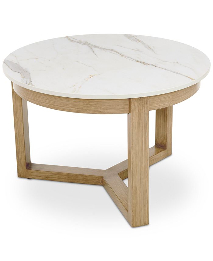 Agio Reid Outdoor Nesting Porcelain Top Coffee Tables (30" + 23 ...