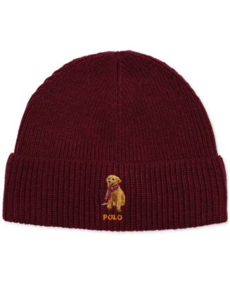 Polo Ralph Lauren Men's Embroidered Golden Retriever Beanie - Macy's