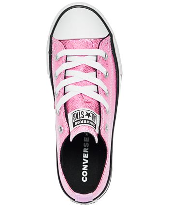 Converse Little Girls Chuck Taylor All Star Glitter Low-Top Casual ...