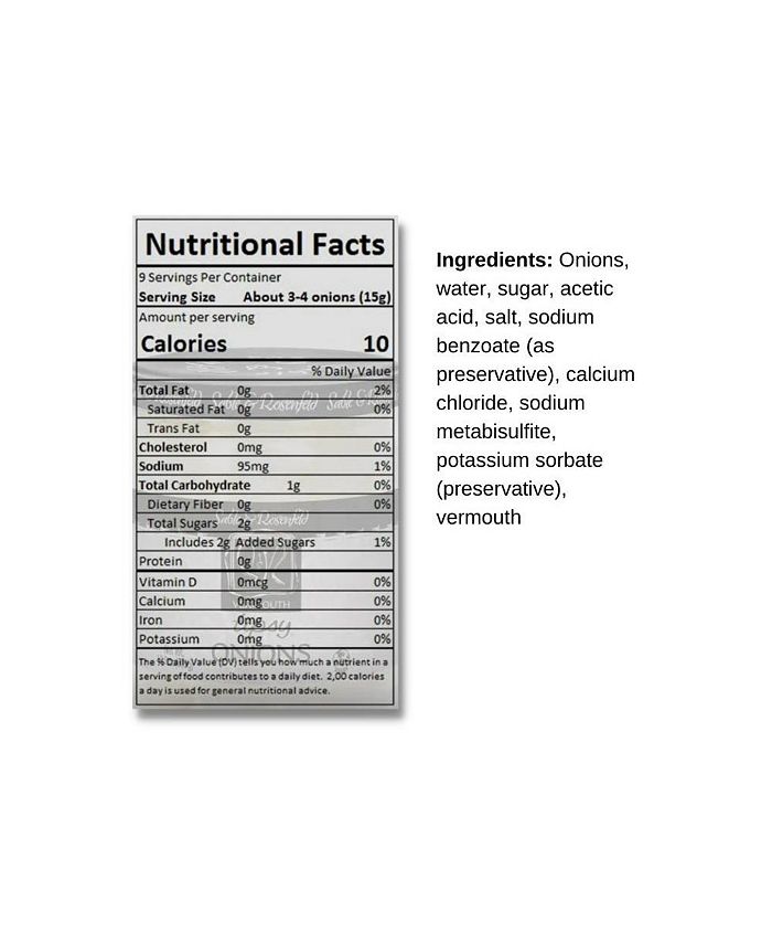 Sable & Rosenfeld Vermouth Tipsy Onions 10.9 oz (3 Pack) - Macy's