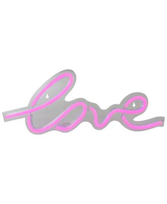Northlight LED Lighted 'Love' Neon Style Valentine's Day Wall Sign, 18 ...