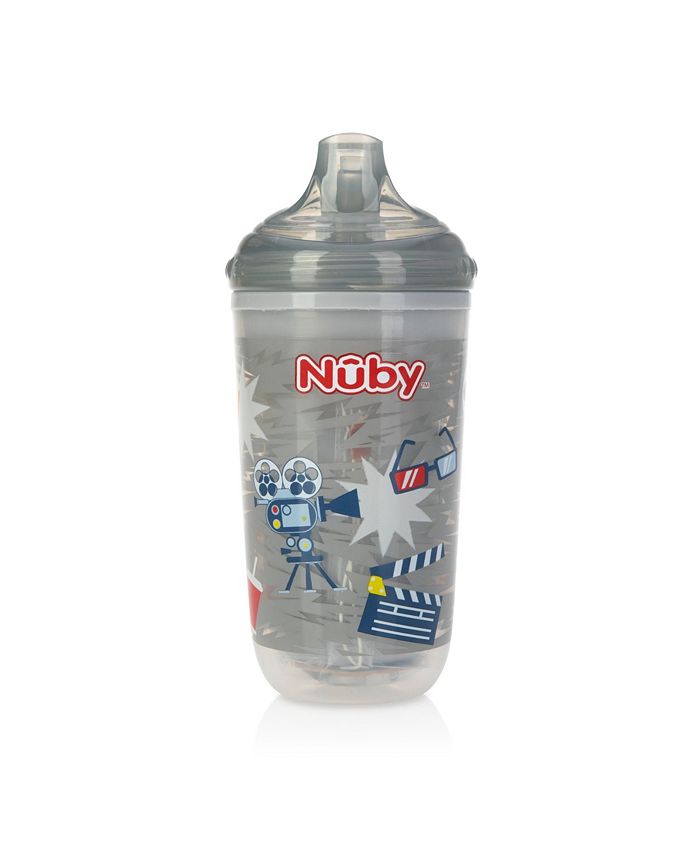 Nuby No Spill Insulated Light-Up Easy Sippy Cup, Gray - Macy's