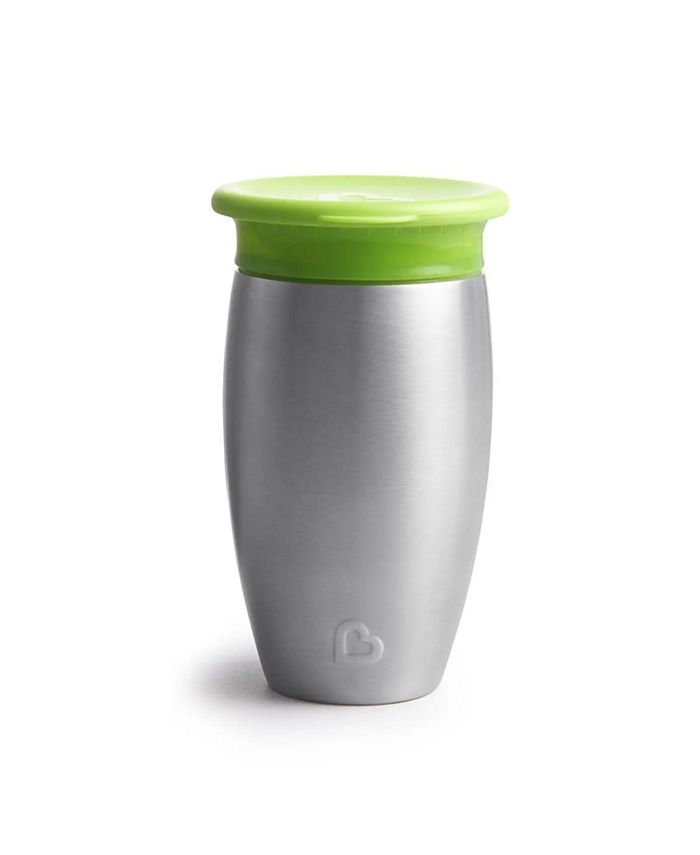 Munchkin Miracle Stainless Steel 360 Sippy Cup, 10 oz, Green - Macy's