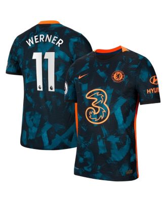 Men's Nike Timo Werner Blue Chelsea 2021/22 Third Vapor Match Authentic ...