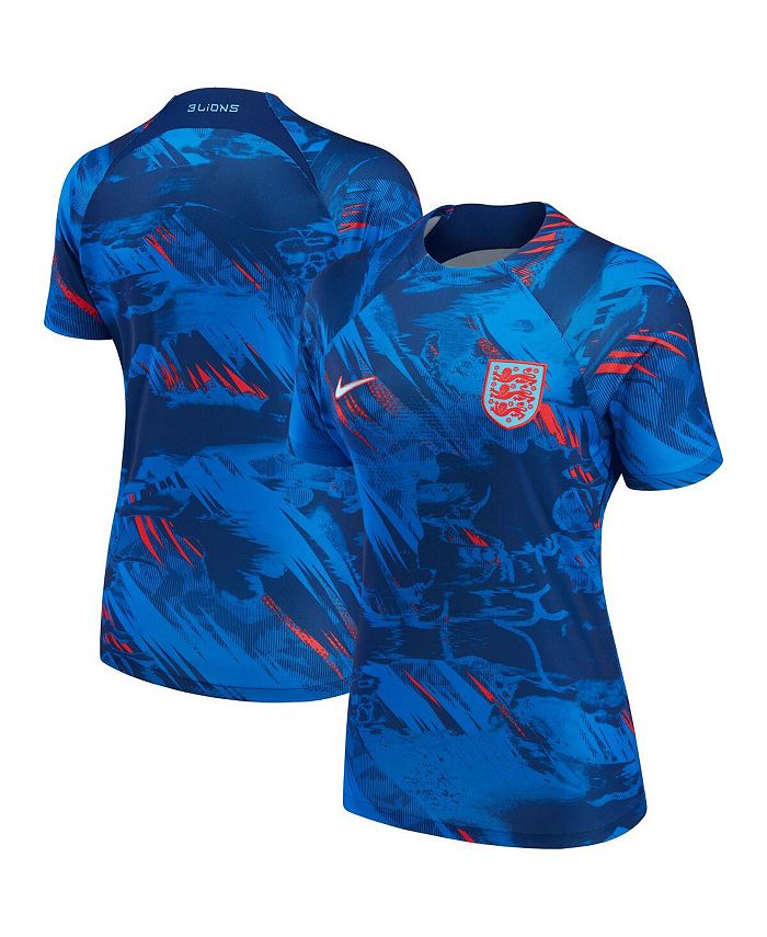 Nike Women's Blue England National Team 2022 Pre-Match Top - Macy's