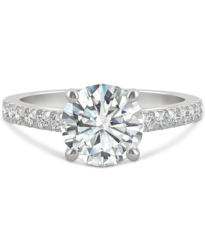 Charles & Colvard Moissanite Engagement Ring (2-1/5 ct. t.w. Diamond ...