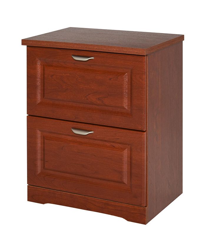 HOMCOM Wooden 2-Drawer File Storage for Legal Documents and Tabletop ...