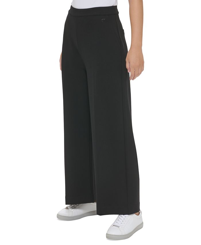 Calvin Klein Jeans Women's Wide-Leg Ankle Pants - Macy's