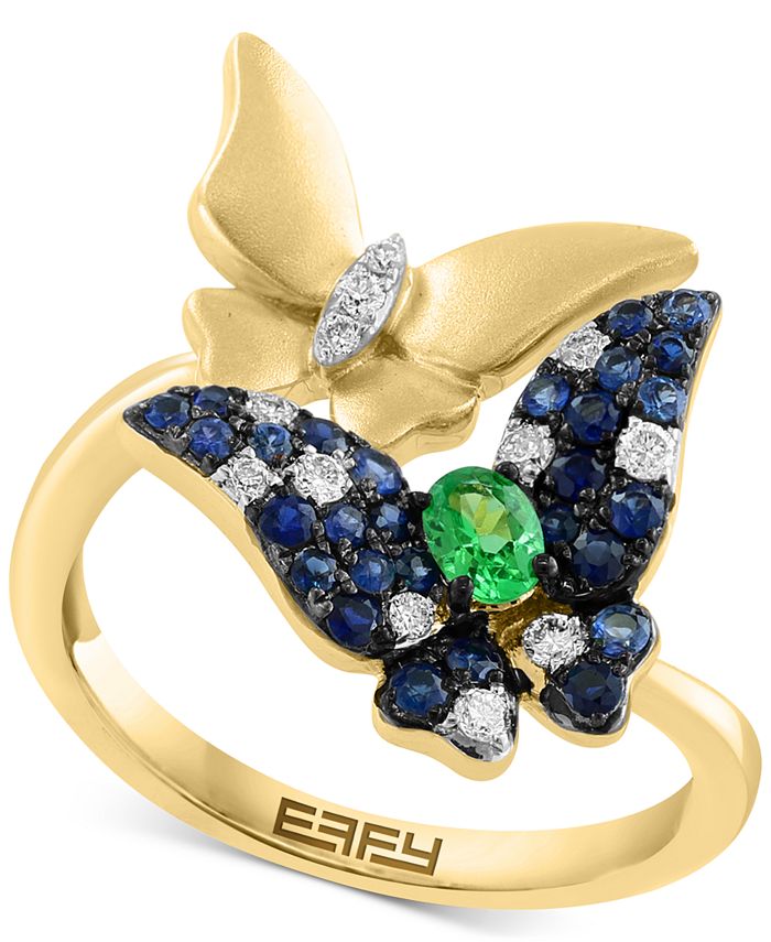 EFFY Collection EFFY® Multi-Gemstone (1/2 ct. t.w.) & Diamond (1/8 ct ...