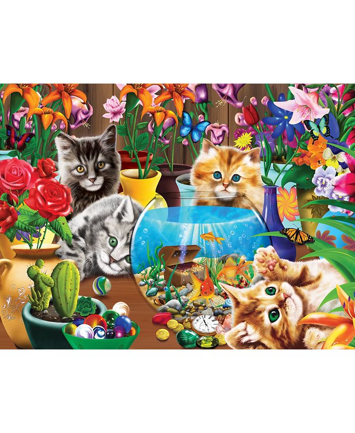 Masterpieces Family Time - Marvelous Kittens 400 Piece Jigsaw Puzzle ...