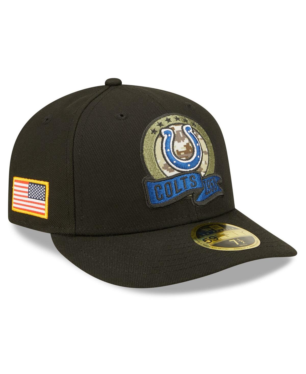 New Era Black Indianapolis Colts 2022 Salute To Service Low Profile ...