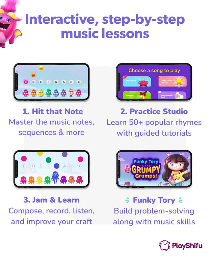 PlayShifu Plugo Tunes Interactive Stem Piano Learning Kit - Macy's