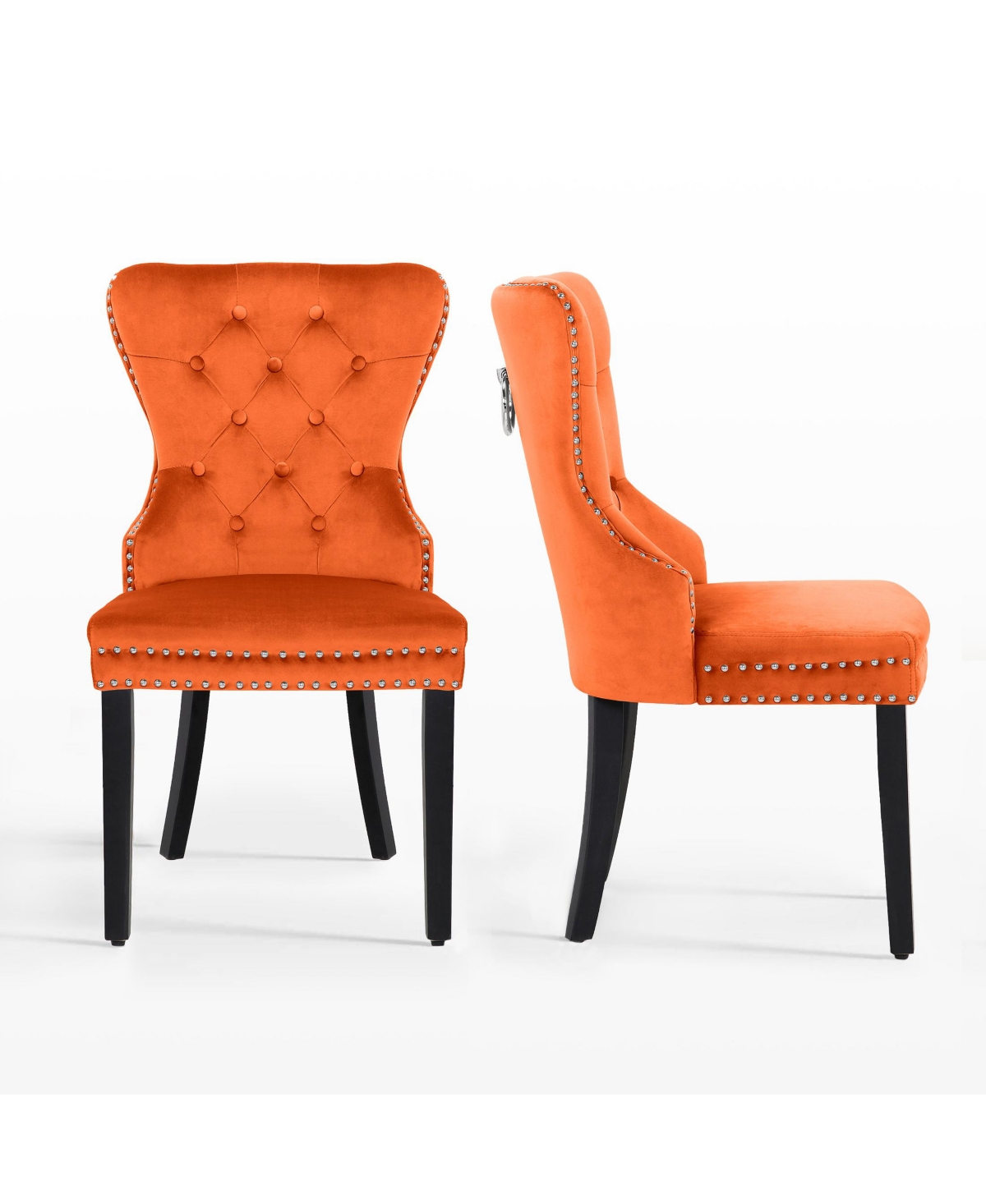 Click here for WestinTrends Velvet Upholstered Tufted Dining Chai... prices