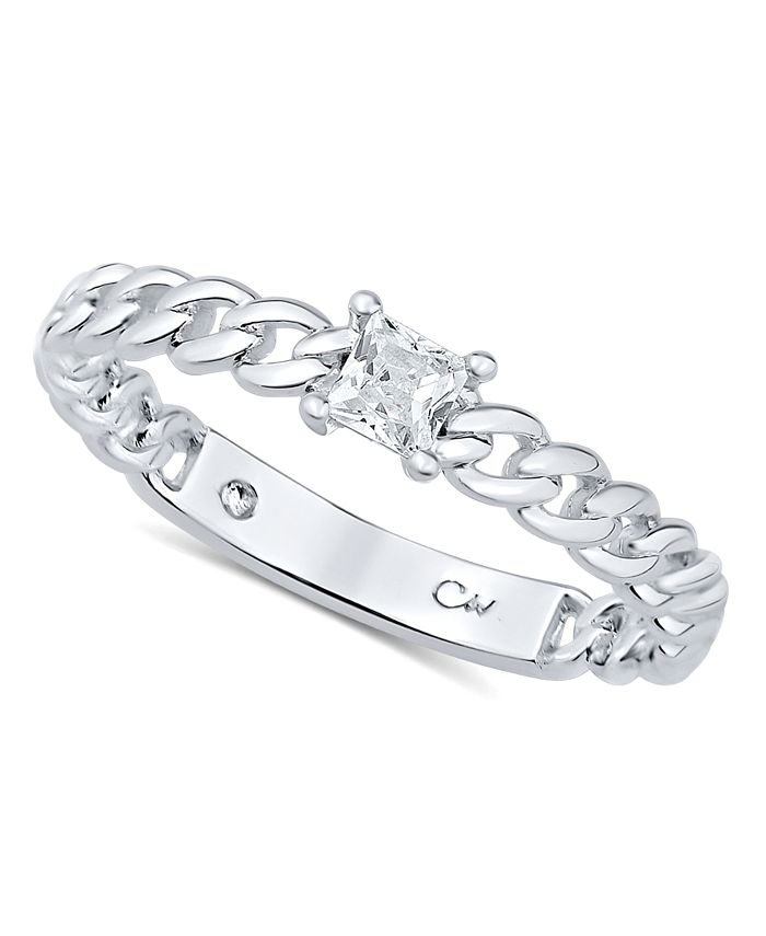 And Now This Demi Fine Cubic Zirconia (0.3 ct.t.w.) Frozen Chain Link ...