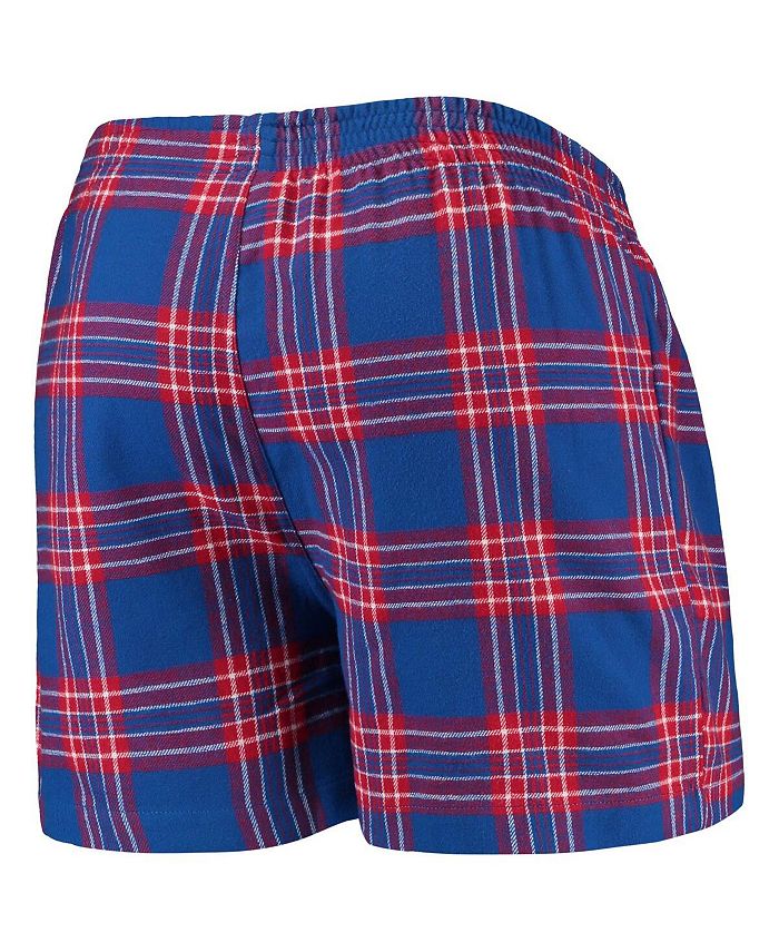 Concepts Sport Men's Royal and Red Chicago Cubs Takeaway Flannel Boxers ...