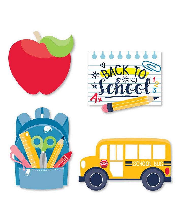 Big Dot of Happiness Back to School - Diy Shaped First Day of School ...