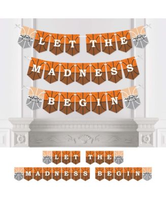 Basketball - Bunting Banner - Party Decor - Let The Madness Begin - Macy's