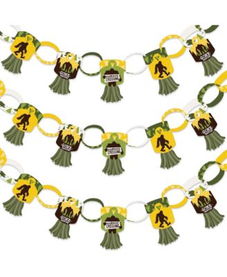Big Dot of Happiness Sasquatch Crossing - 90 Links & 30 Tassels Bigfoot ...