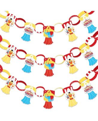 Carnival - Step Right Up Circus 90 Links & 30 Tassels Paper Chains ...