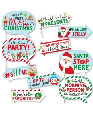 Big Dot of Happiness Funny Very Merry Christmas - Holiday Santa Claus ...