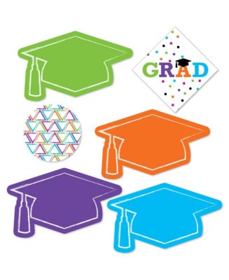 Hats Off Grad - DIY Shaped Graduation Party Cut-Outs - 24 Ct - Macy's