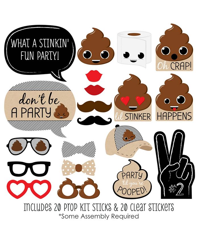 Big Dot of Happiness Party 'Til You're Pooped - Poop Emoji Party Photo ...