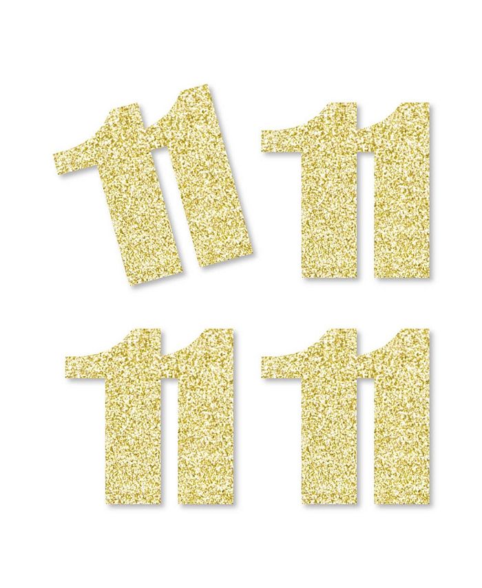 Big Dot of Happiness Gold Glitter 11 - No-Mess Real Gold Glitter Cut ...