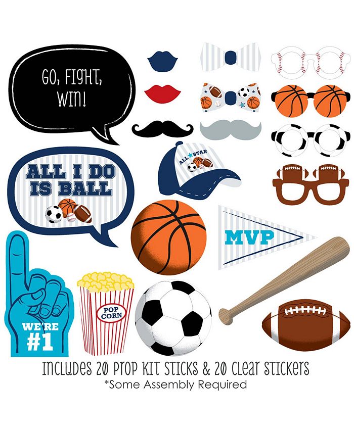 Big Dot of Happiness Go, Fight, Win -Sports-Baby Shower or Birthday ...