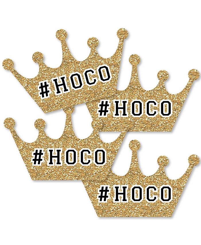Big Dot of Happiness Hoco Dance - Crown Decorations DIY Homecoming ...