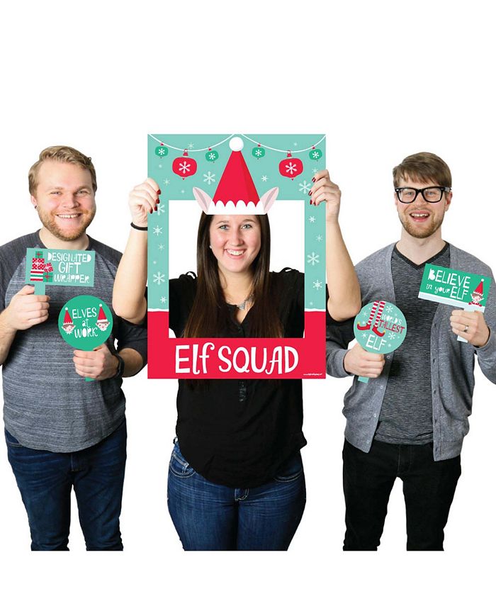 Big Dot of Happiness Elf Squad - Kids Christmas & Birthday Party Photo ...