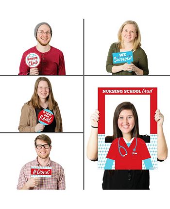 Big Dot of Happiness Nurse Graduation - Medical Nursing Grad Selfie ...