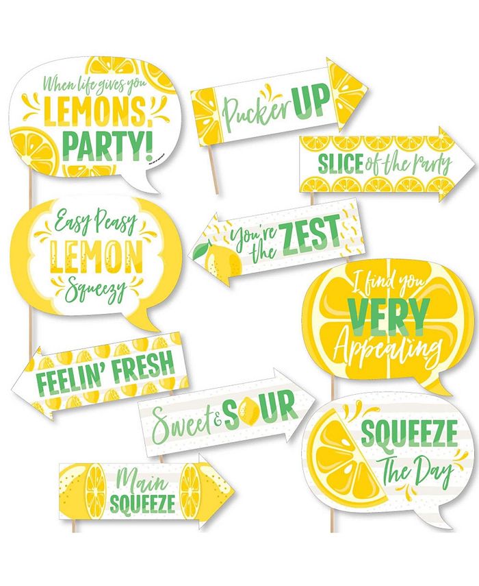 Big Dot of Happiness Funny So Fresh - Lemon - Citrus Lemonade Party ...