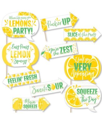 Big Dot of Happiness Funny So Fresh - Lemon - Citrus Lemonade Party ...