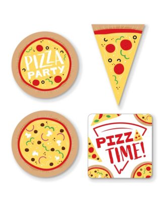 Pizza Party Time - DIY Shaped Baby Shower or Birthday Party Cut-Outs ...