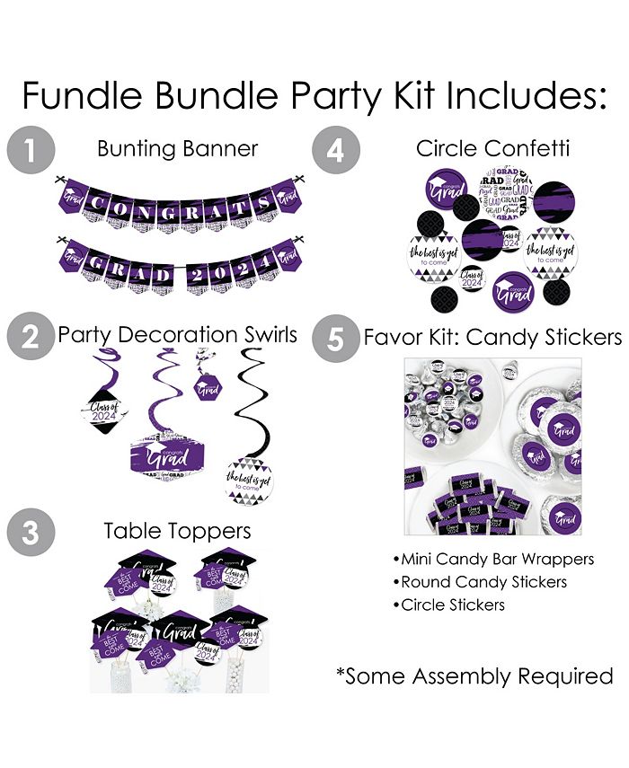 Big Dot of Happiness Purple Grad - Best is Yet to Come - 2023 Purple ...