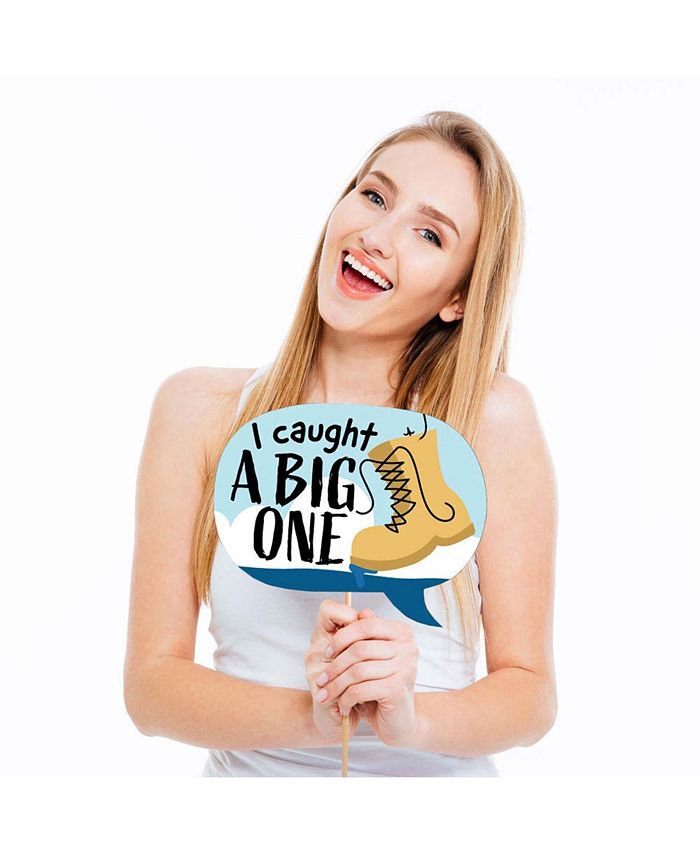 Big Dot of Happiness Funny Let's Go Fishing - Fish Themed Photo Booth ...