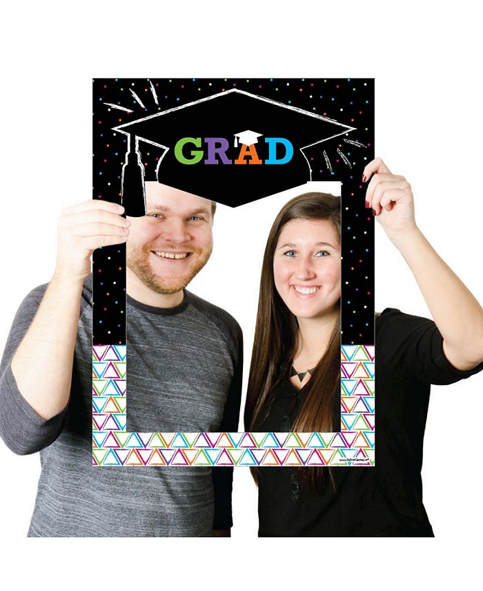 Big Dot of Happiness Hats Off Grad - Graduation Party Selfie Photo ...