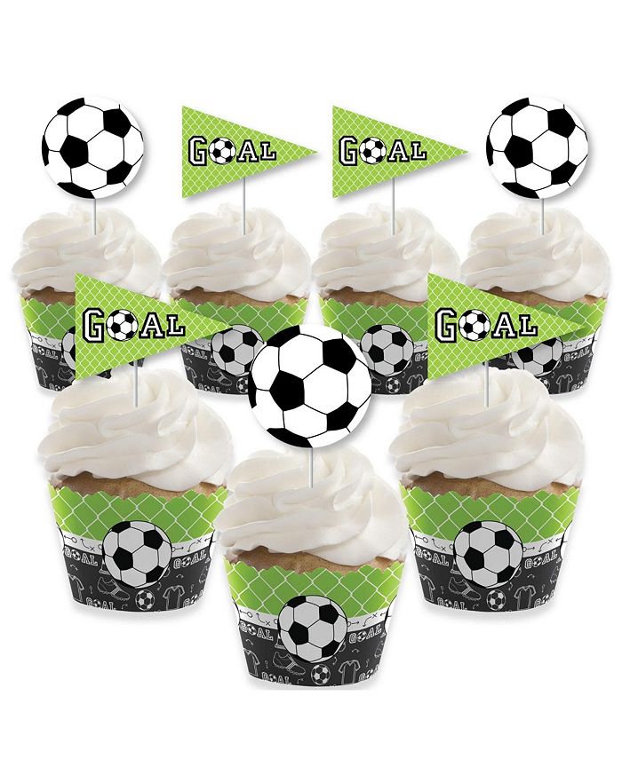 Big Dot of Happiness GOAAAL! - Soccer - Cupcake Decor - Cupcake ...