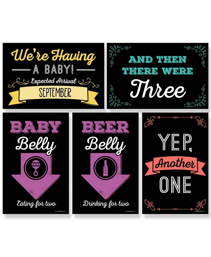 Big Dot of Happiness Pregnancy Announcement - Photo Prop Kit - 10 Count - Macy's