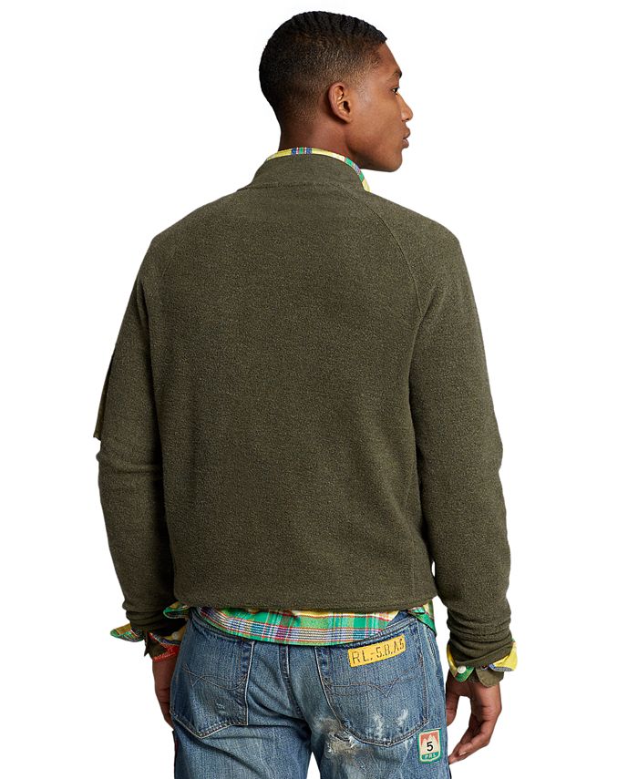 Polo Ralph Lauren Men's Brushed Fleece Bomber Jacket - Macy's