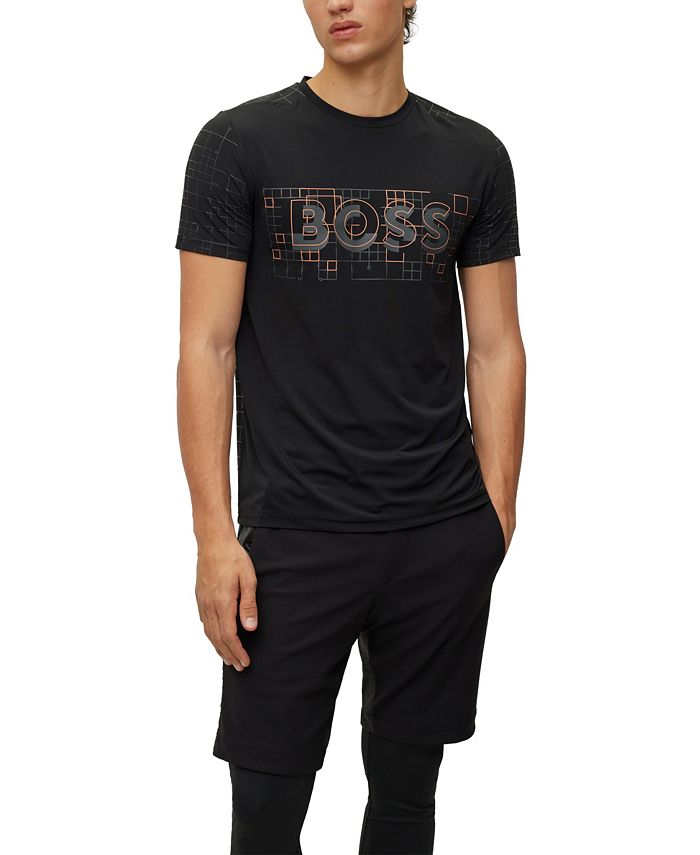 Hugo Boss Men's Glow Effects Active-Stretch Slim-Fit T-shirt - Macy's
