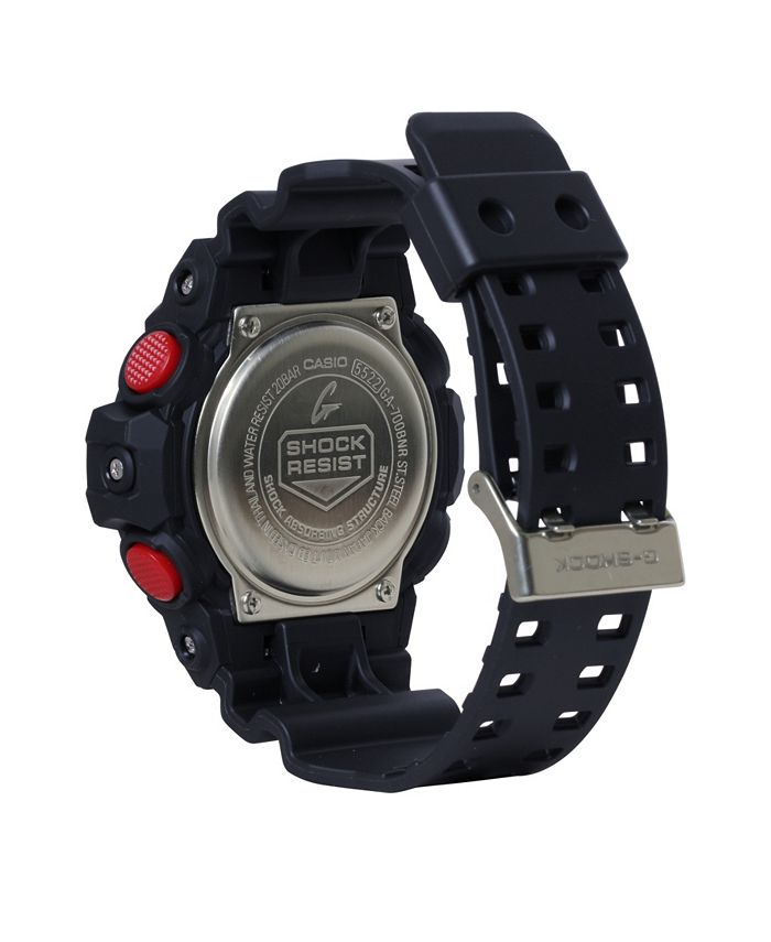 G-Shock Men's Two Hand Quartz Black Resin Strap Ana-Digi Watch, 53.4mm ...