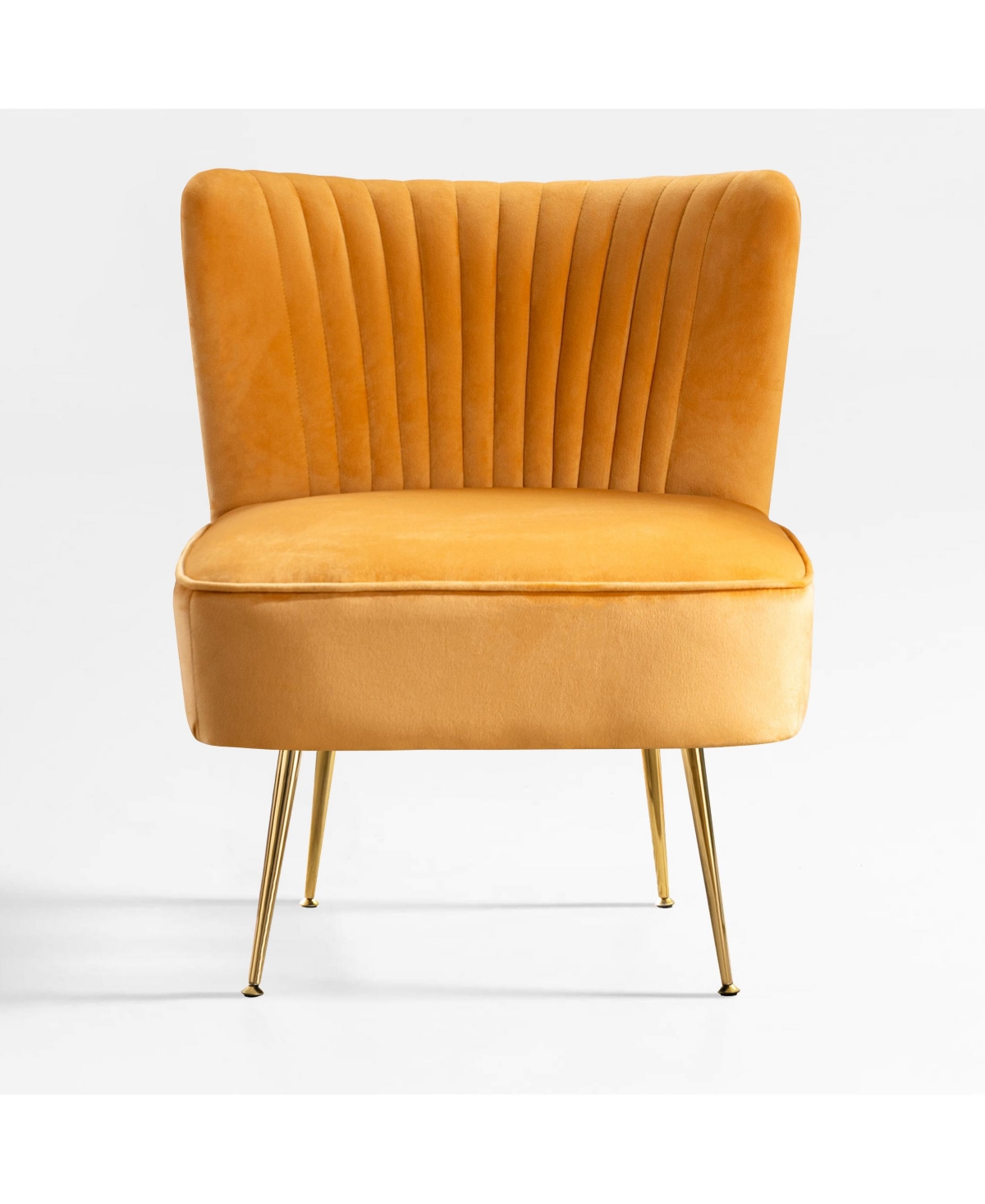 Click here for 25 Wide Upholstered Tufted Velvet Accent Chair Wit... prices