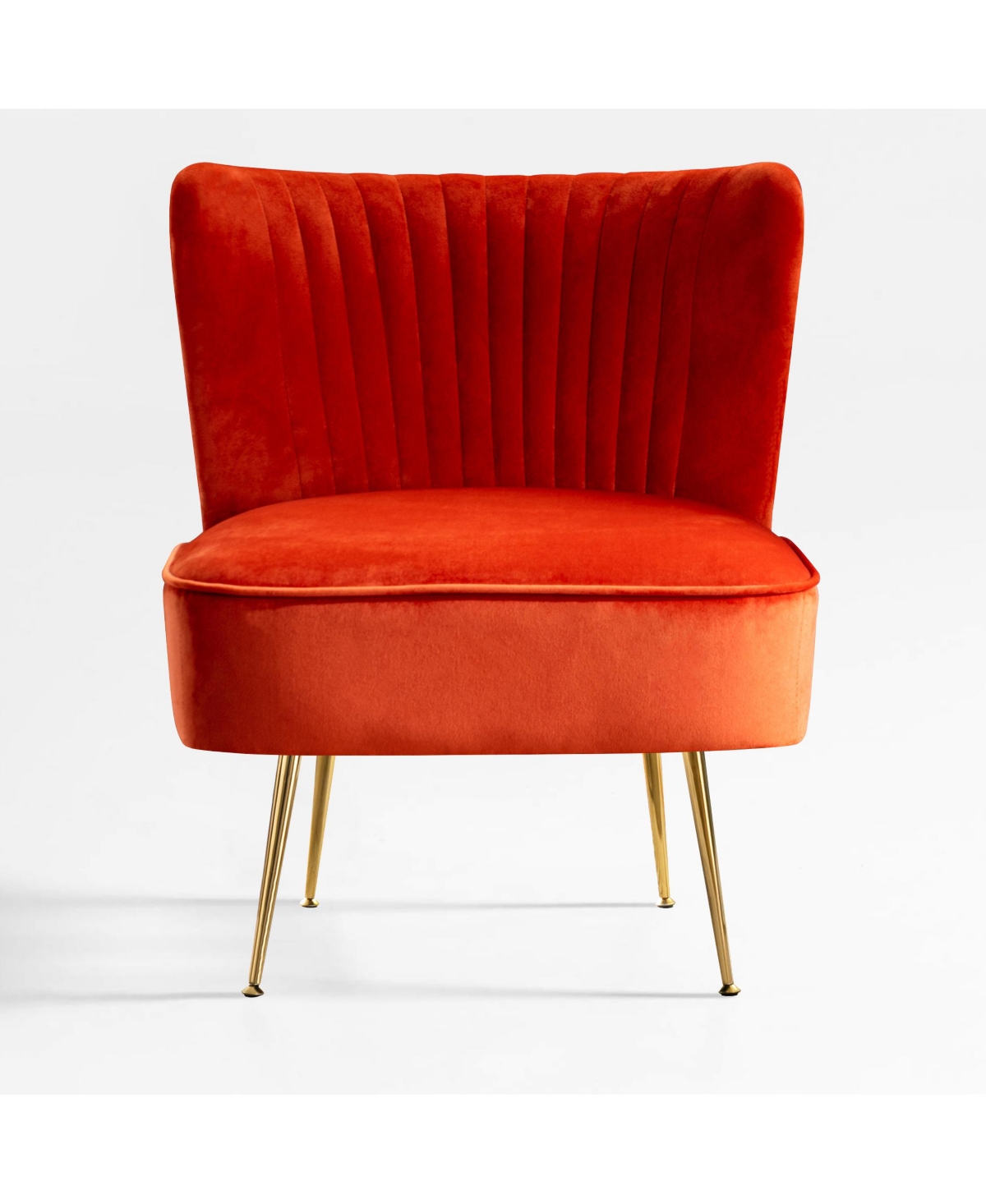 Click here for 25 Wide Upholstered Tufted Velvet Accent Chair Wit... prices