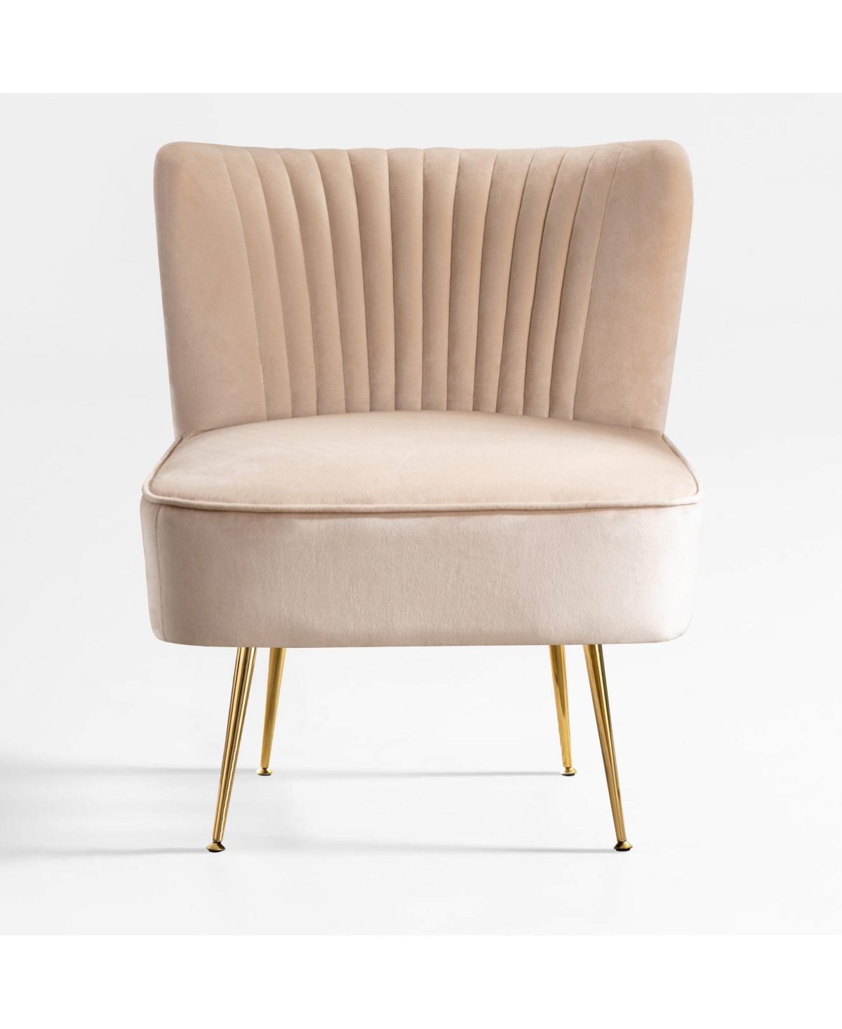Click here for 25 Wide Upholstered Tufted Velvet Accent Chair Wit... prices
