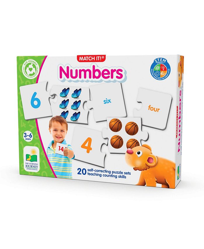 The Learning Journey Match It Numbers - Set of 20 Self-Correcting Number Counting Puzzles - Macy's