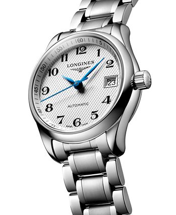 Longines Women's Swiss Automatic Master Stainless Steel Bracelet Watch ...