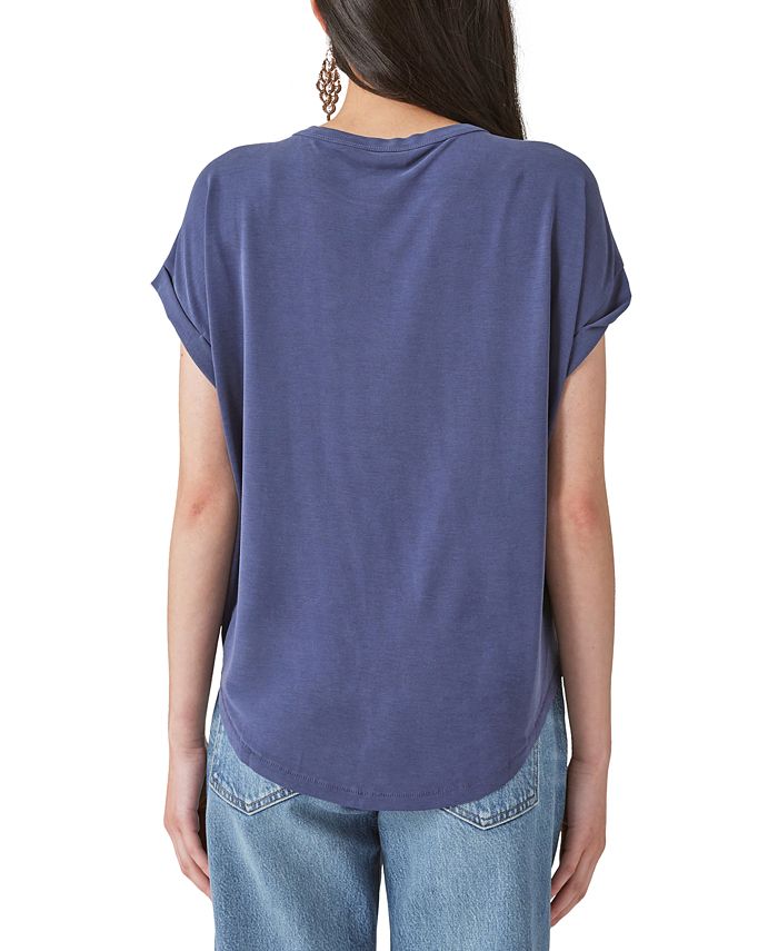 Lucky Brand Women's Short Sleeve Sandwash Dolman Tee - Macy's